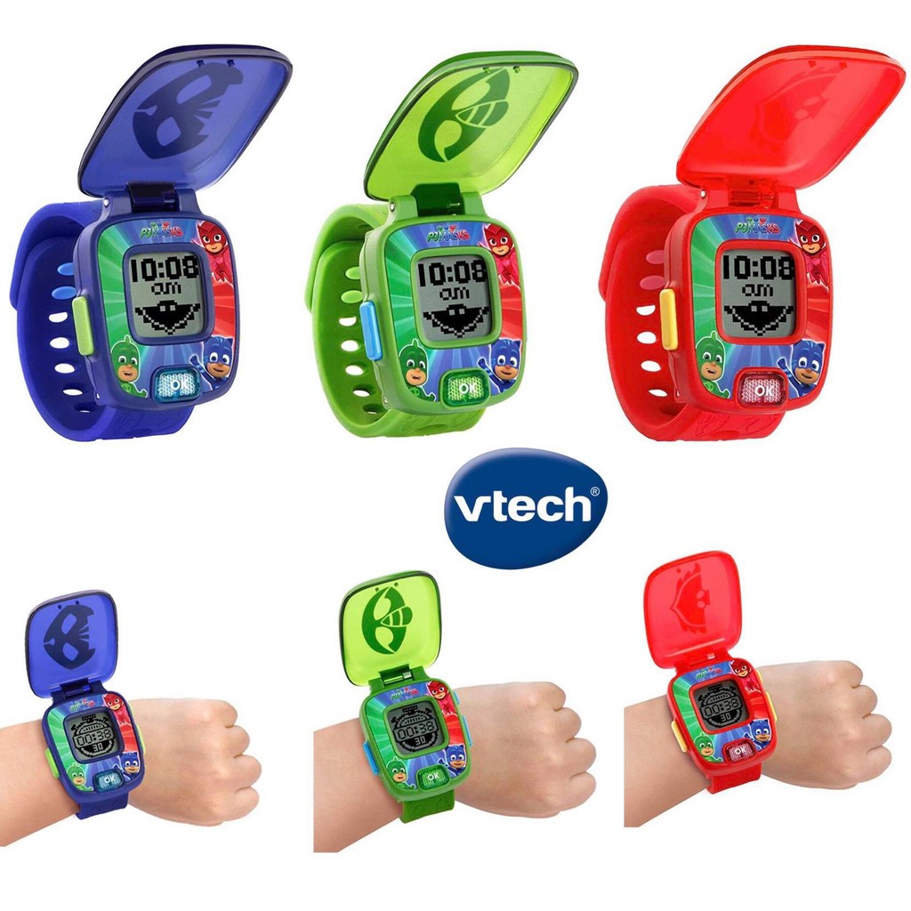 VTech PJ Masks Super Catboy/Super Gekko/Super Owlette Learning Watch ...