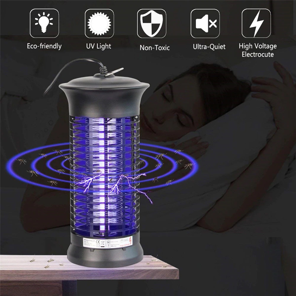 Mosquito Killer Lamp Night Light UV Purple Bug Zapper Pest Bug Killer ...