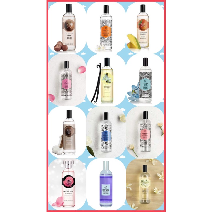 The Body Shop Fragrance Mist Brume Parfumee | Shopee Singapore