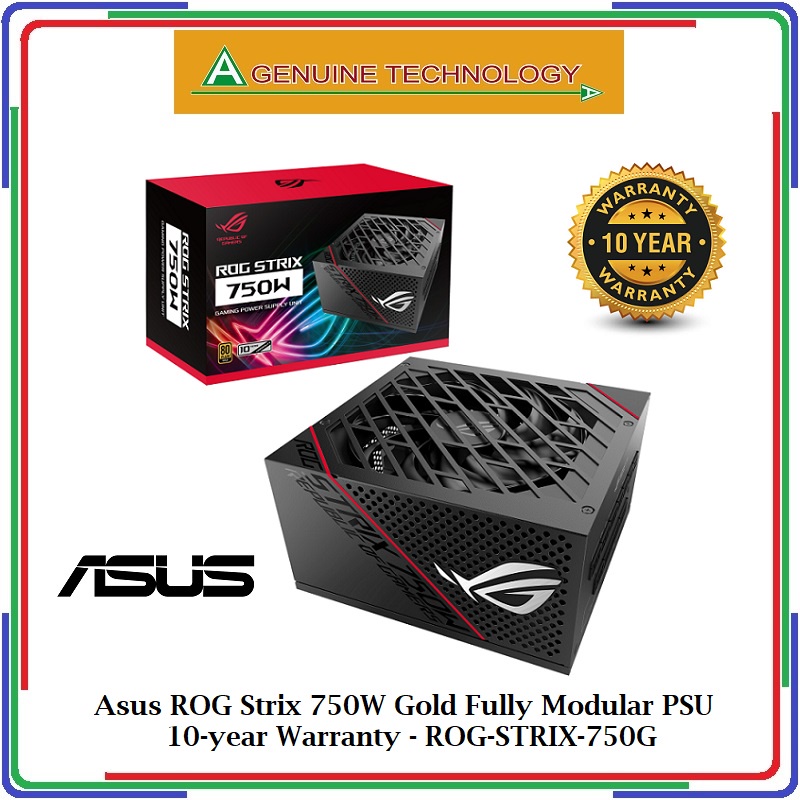 Asus ROG Strix 750W Gold Fully Modular PSU 10-year Warranty - ROG-STRIX ...