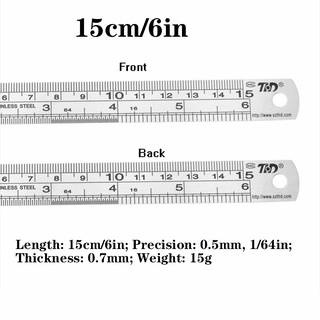Stainless Steel Rulers 6, 8, 12, 16, 20 inch Metal Rulers, with high ...