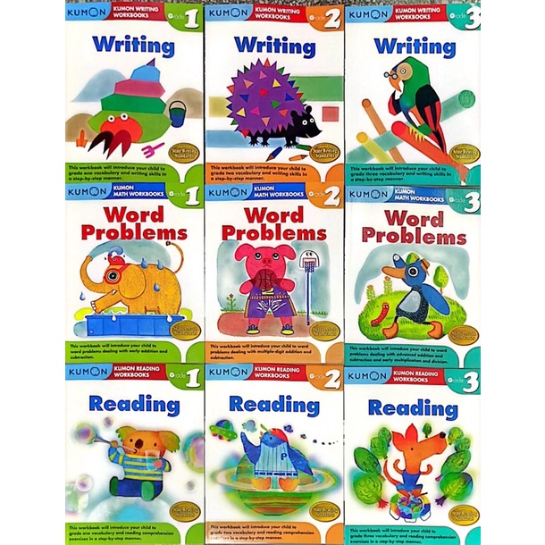 kumon-grade-1-3-writing-reading-and-word-problems-books-shopee-singapore