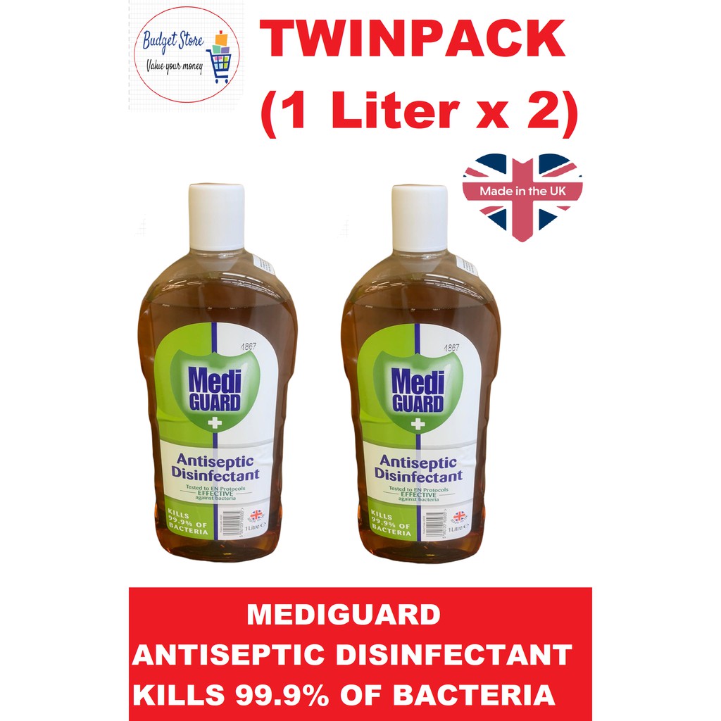 MediGuard Antiseptic Disinfectant Solution (1 Liter x 2) - TWINPACK ...