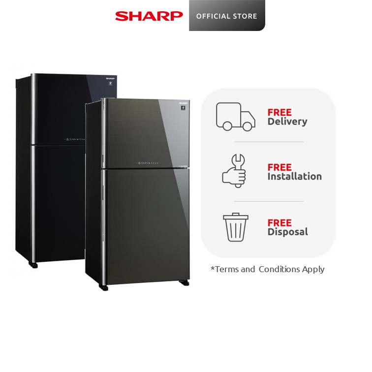 SHARP 2 Doors 512L/554L/600L Inverter Refrigerator SJ-PG51P2/SJ-PG55P2 ...
