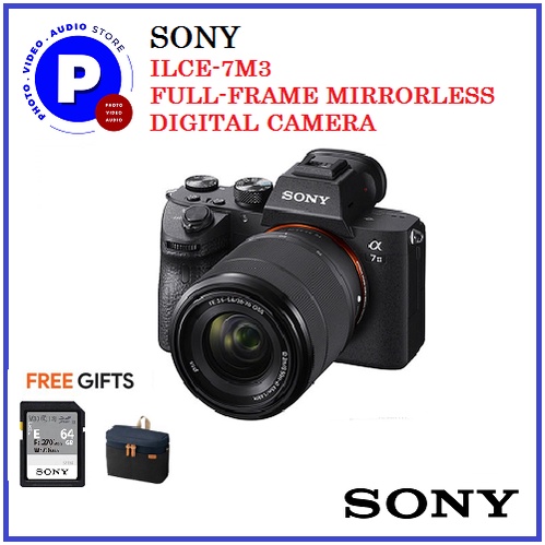 SONY ILCE-7M3 FULL-FRAME MIRRORLESS DIGITAL CAMERA (FREE CAMERA BAG ...