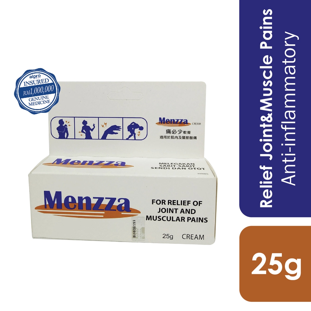 MENZZA Joint and Muscular Pains Cream (25g) | Shopee Singapore