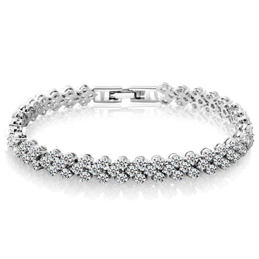 Women's Diamond Bracelet Zircon Crystal Bracelet Women's party bracelet ...