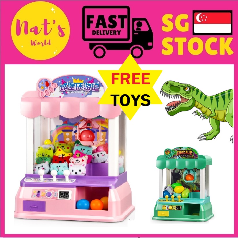 Claw machine, mini catcher soft toys game (claw machine) | Shopee Singapore