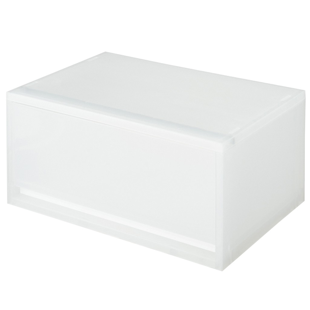 MUJI Polypropylene Case Drawer Wide 37x26cm | Shopee Singapore