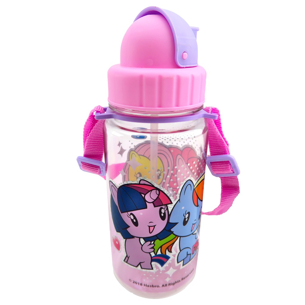 My Little Pony Cutie Mark Crew Pop Straw Water Bottle (400ml) | Shopee ...
