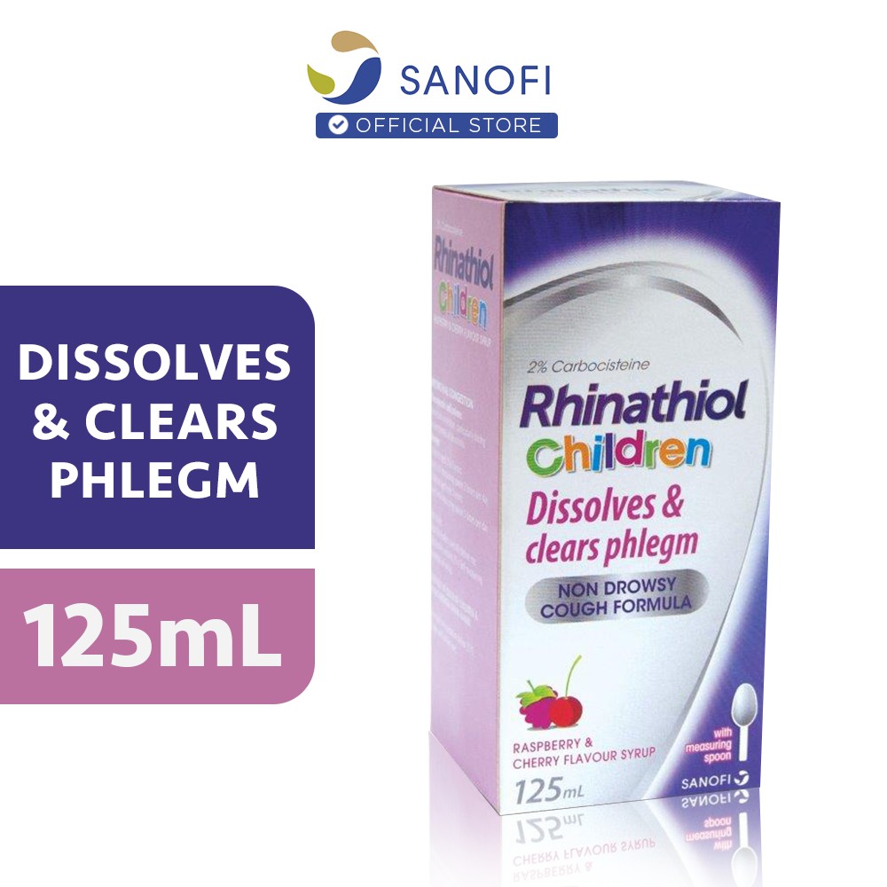 Rhinathiol Cough Relief Children Syrup 125ml | Shopee Singapore