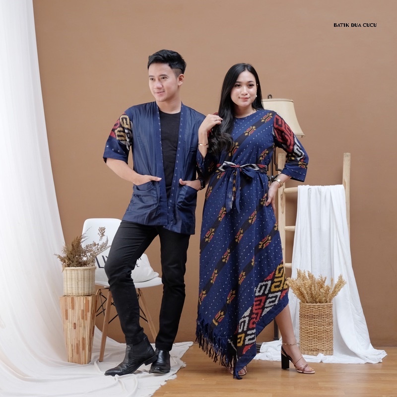 Couple ALANA COUPLE Weaving GAMIS Davi BATIK Two CUCU || Couple Weaving ...