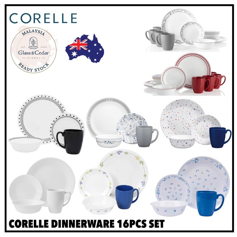 (IMPORTED) Corelle Dinner Set 16pc Dinner Set - corelle terrazzo ...
