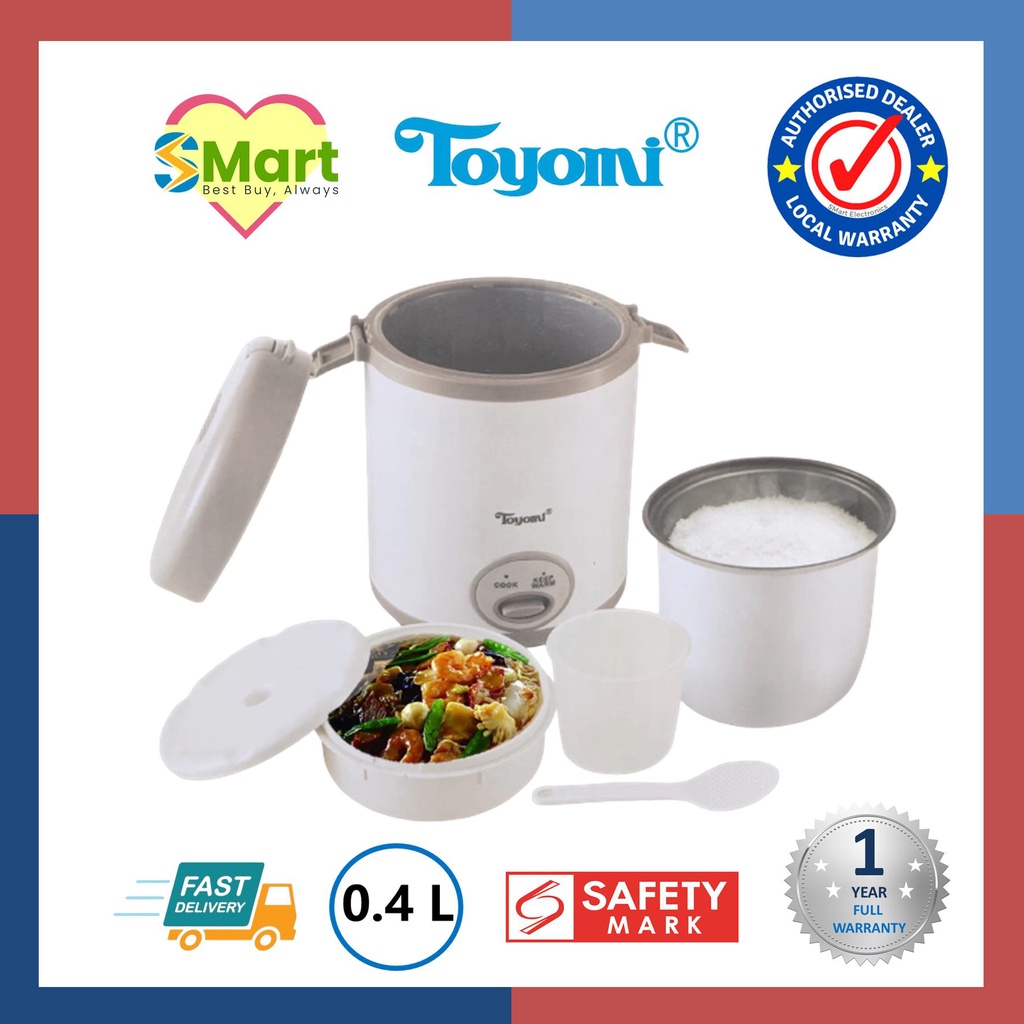 Toyomi 0.4L Rice Cooker [RC 515] | Shopee Singapore