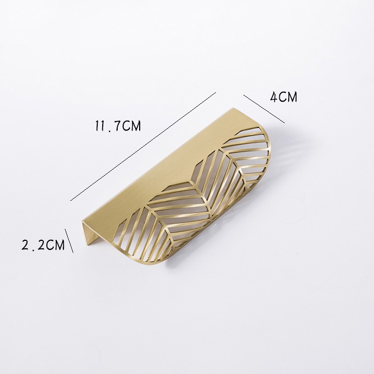 Knobs & Pulls Leaf Shape Pulls Leaves Knobs,Texture Drawer Pulls,Brass ...