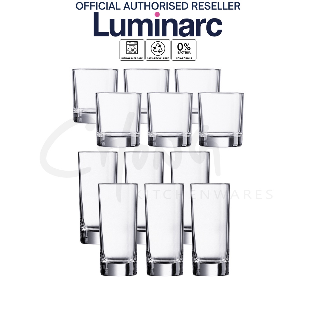 Luminarc Islande Highball/Old Fashioned Glass, Set of 6's [Cocktail ...