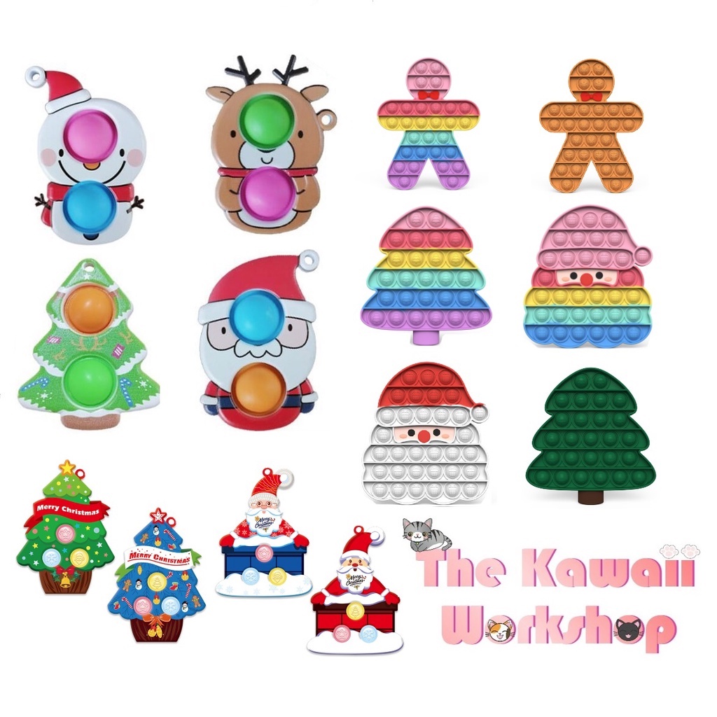 [SG] Ready Stock / Christmas Pop it dimples fidgets sensory toys ...