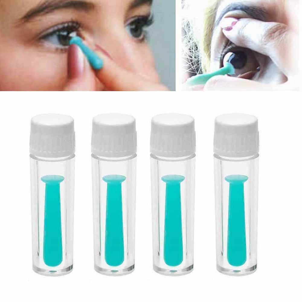 Contact Lenses Tweezers Suction Cup Stick For Insert Remove Lens 未使用
