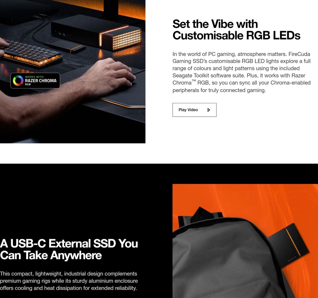 Seagate FireCuda Gaming External SSD (500GB/1TB/2TB) | Shopee Singapore