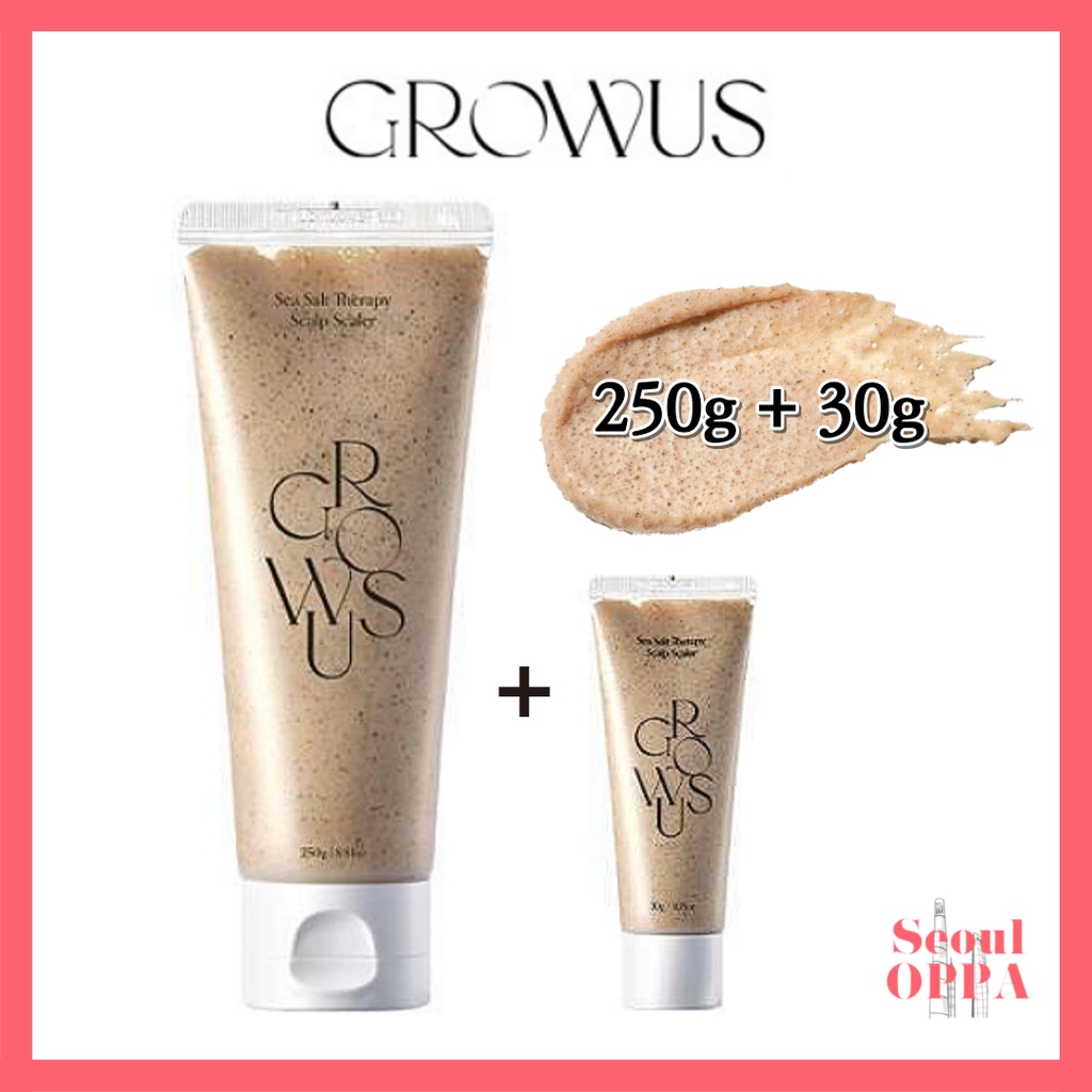 [Growus] Sea Salt Therapy Scalp Scaler 250g + 30g, 120g Oily Scalp ...