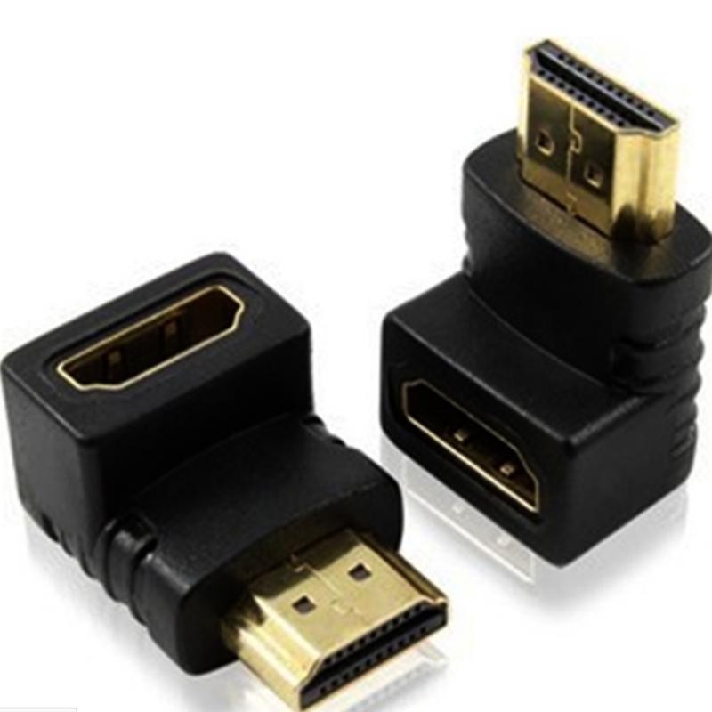 HDMI Male to HDMI Female Adapter 90 Degree Right Angle L Shaped ...