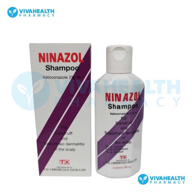 Ninazol (Ketoconazole 2%) Shampoo 100mL | Shopee Singapore
