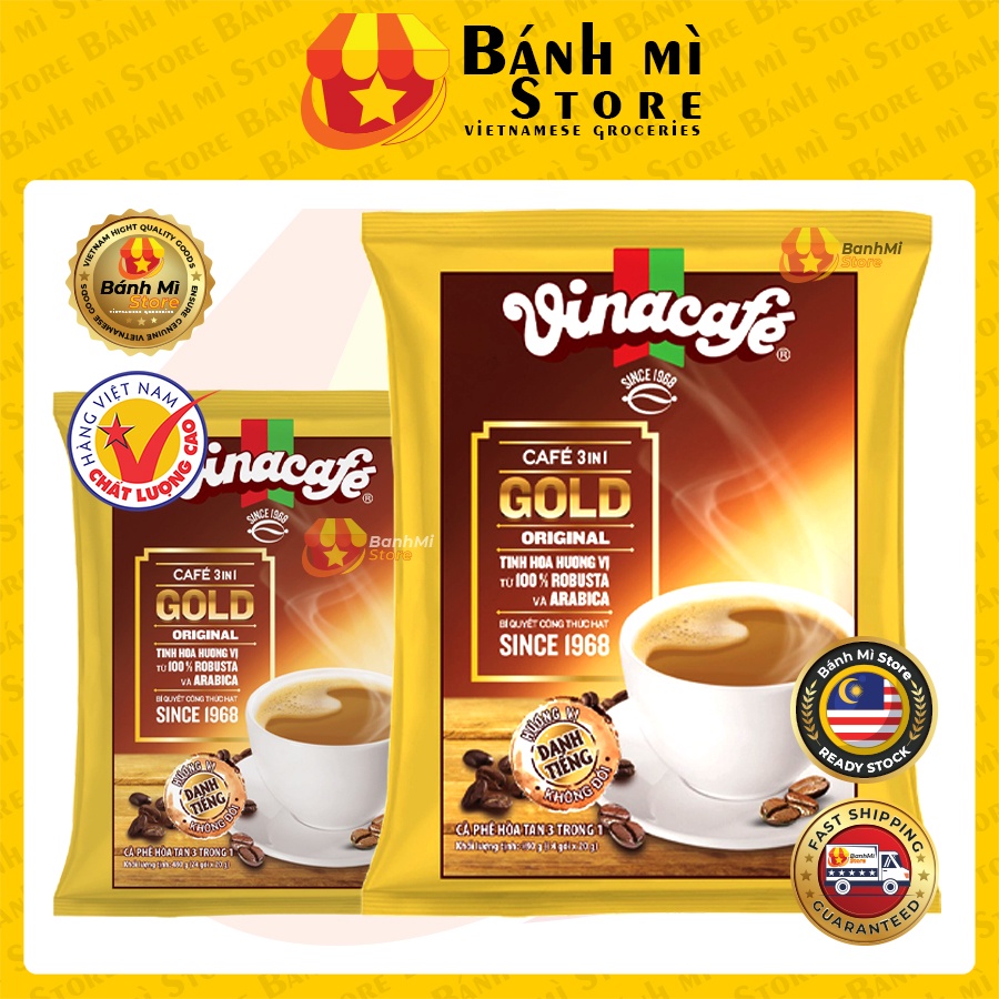 VINACAFE GOLD | VIETNAM 3 in 1 INSTANT COFFEE | VIETNAM KOPI 480G ...
