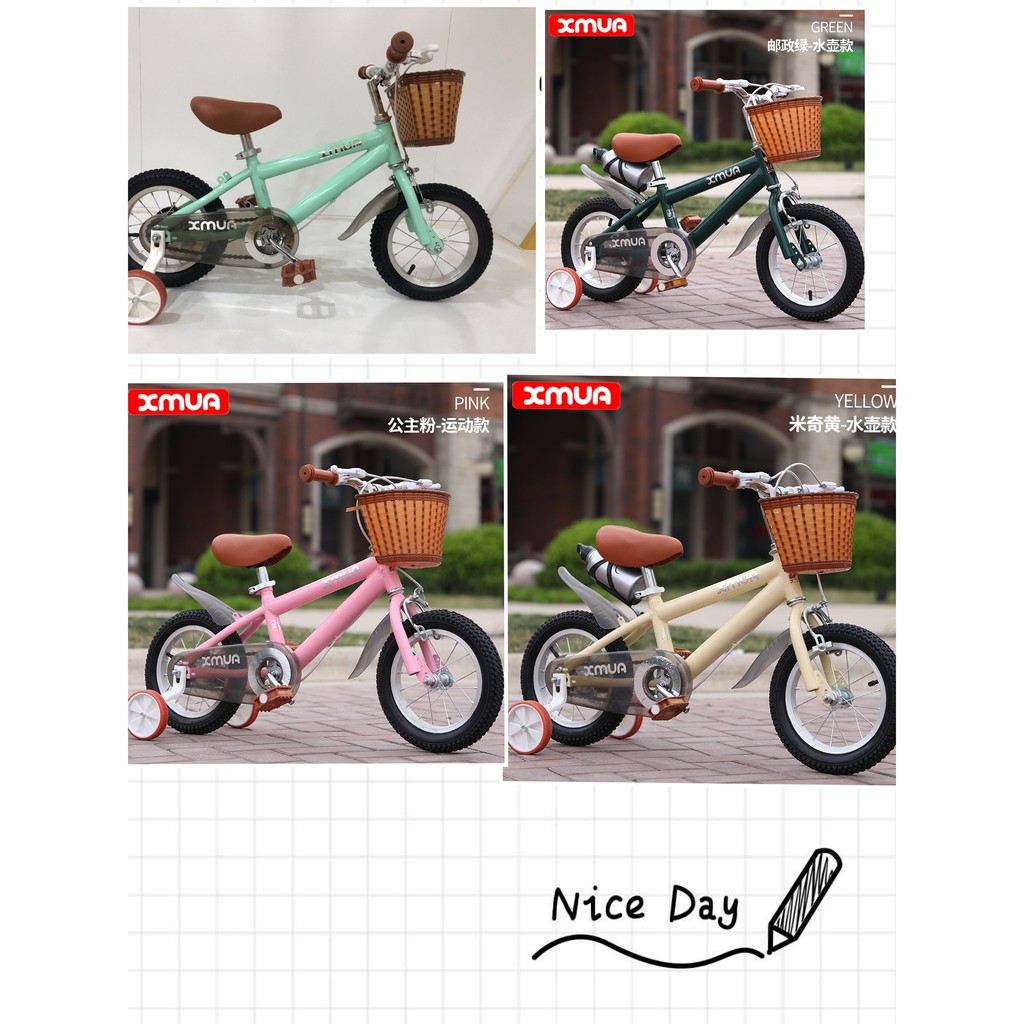 (Sg Stock) fully assembled kids bicycle Kids Vintage Bicycle with ...