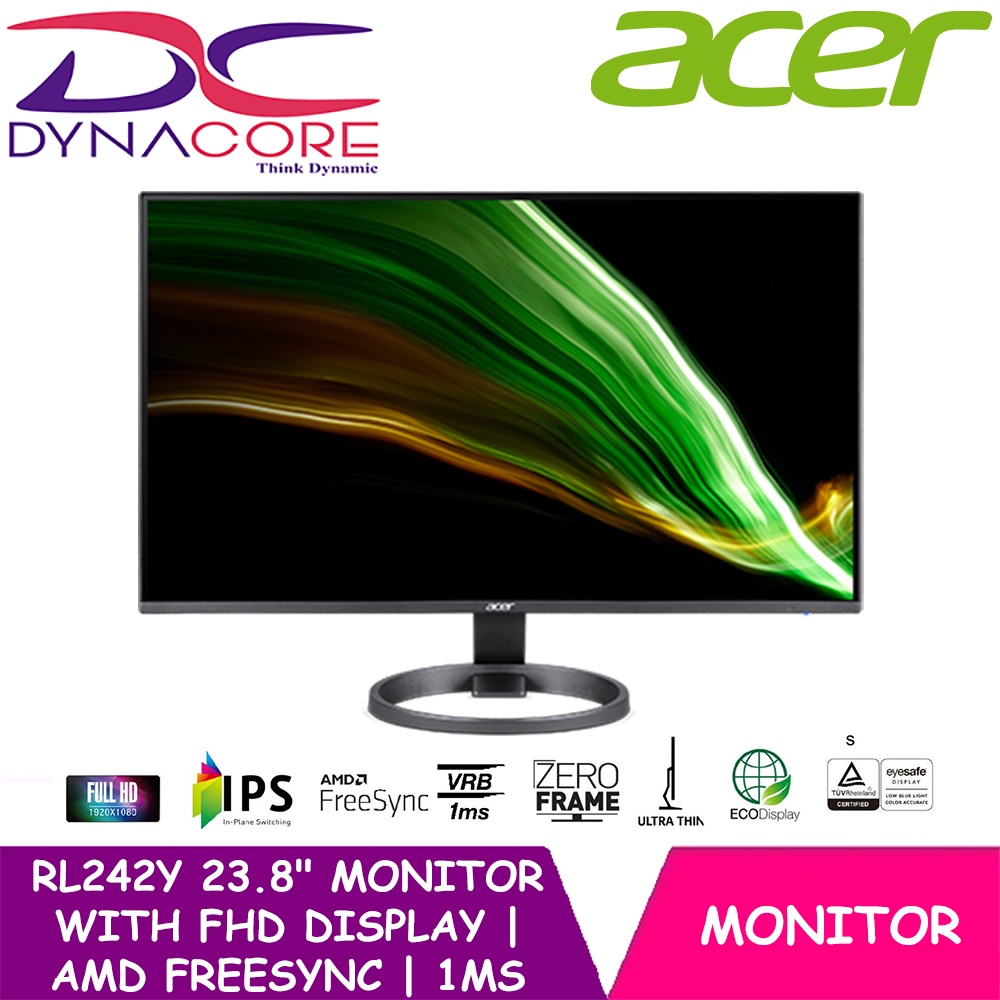 Acer R2 Series | RL242Y 23.8" Monitor with FHD display | AMD FreeSync ...