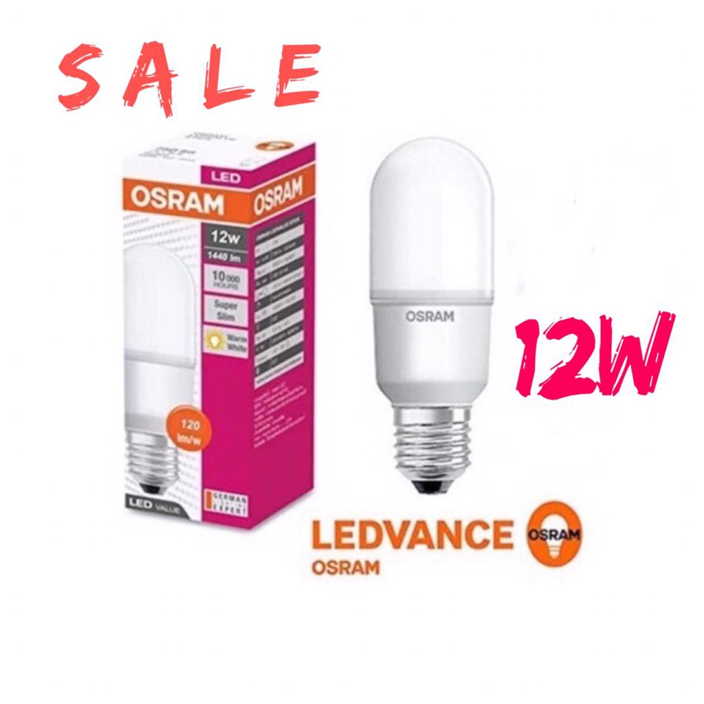 Osram LED Stick 12W E27 2700K, 4000K & 6500K | Shopee Singapore