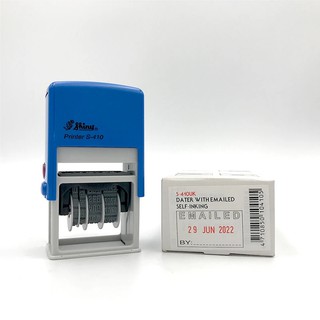 Shiny S300 Self-Inking Dater Stamp in Black/ Blue/ Red Ink | Shopee Singapore