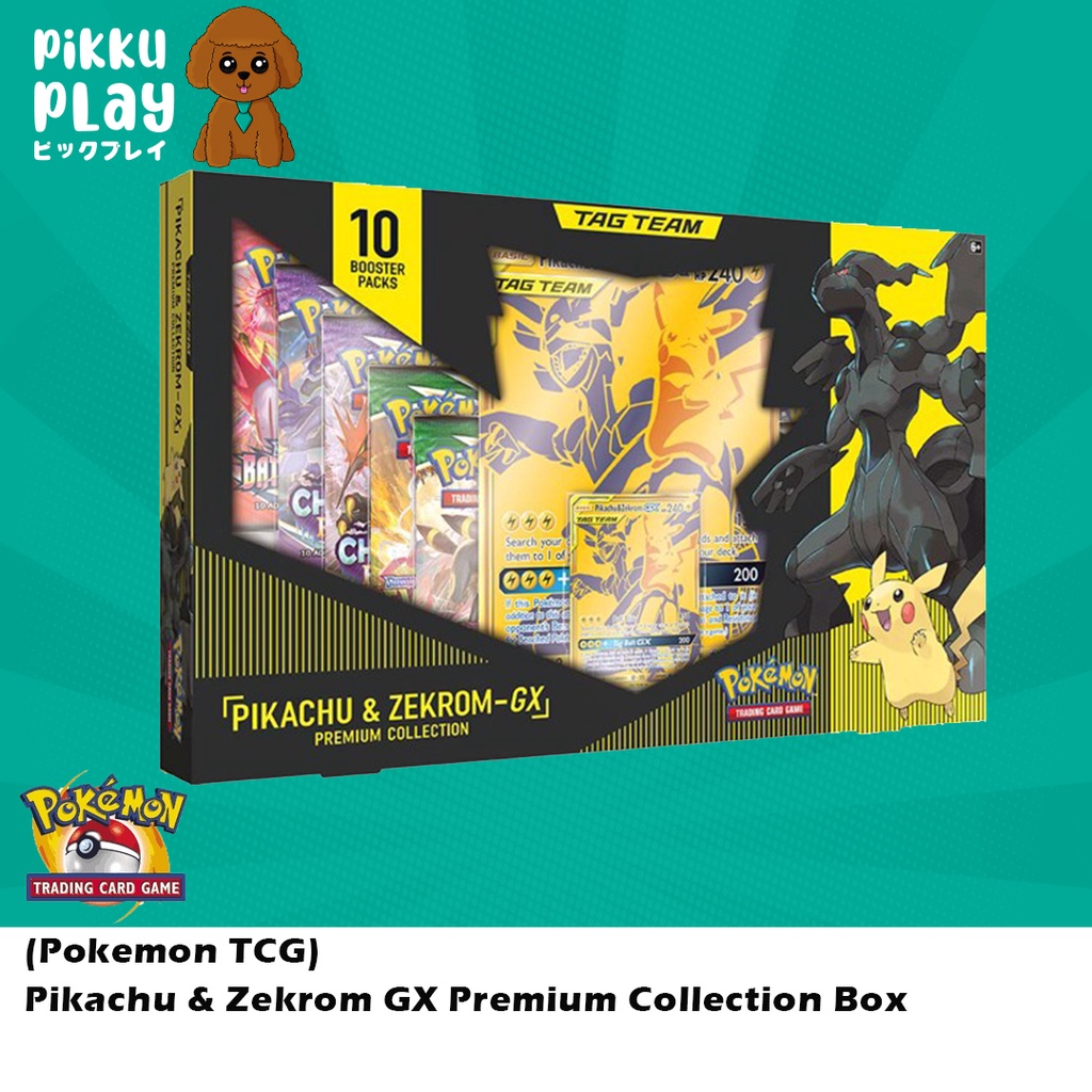 Pokemon TCG Pikachu & Zekrom GX Premium Collection Box | Shopee Singapore