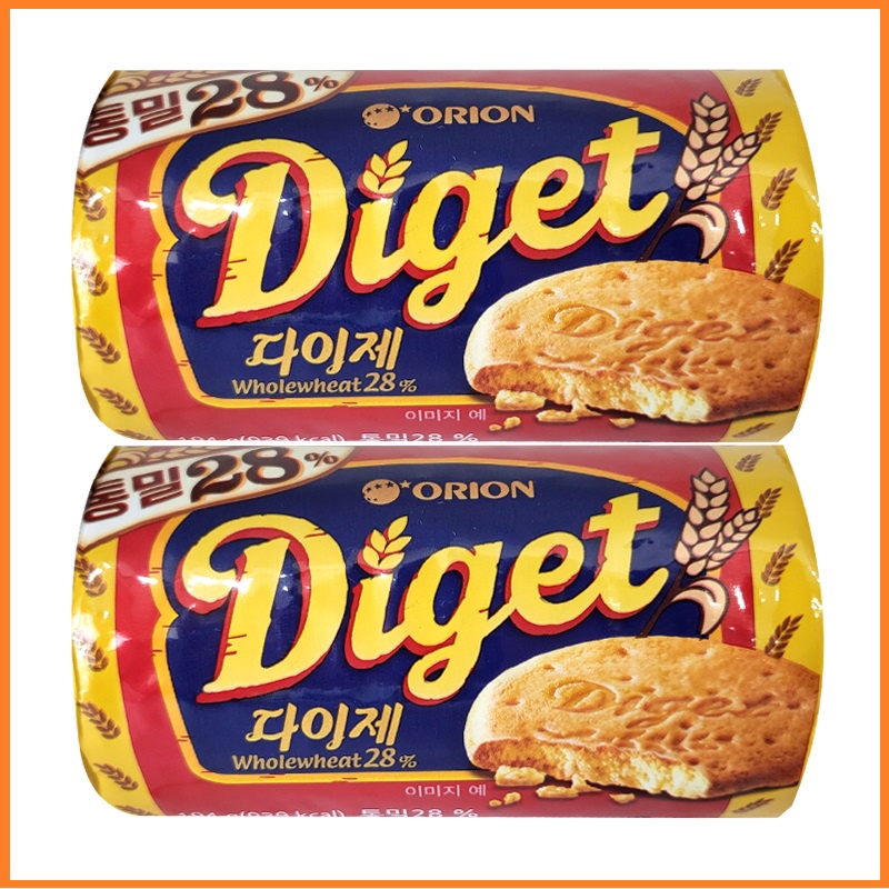 Orion Diget Original Protein Confectionery 194g x 2 pcs | Shopee Singapore