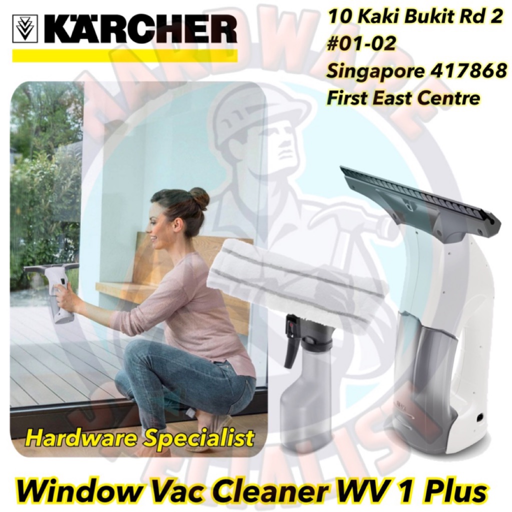 Karcher WV1 Plus Window Vac Cleaner (White) | Shopee Singapore
