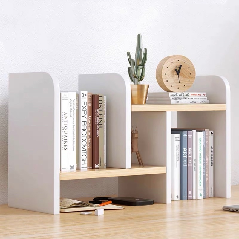 eLIVING Book Shelf Desk Shelf Desktop Student Small Bookcase Storage ...