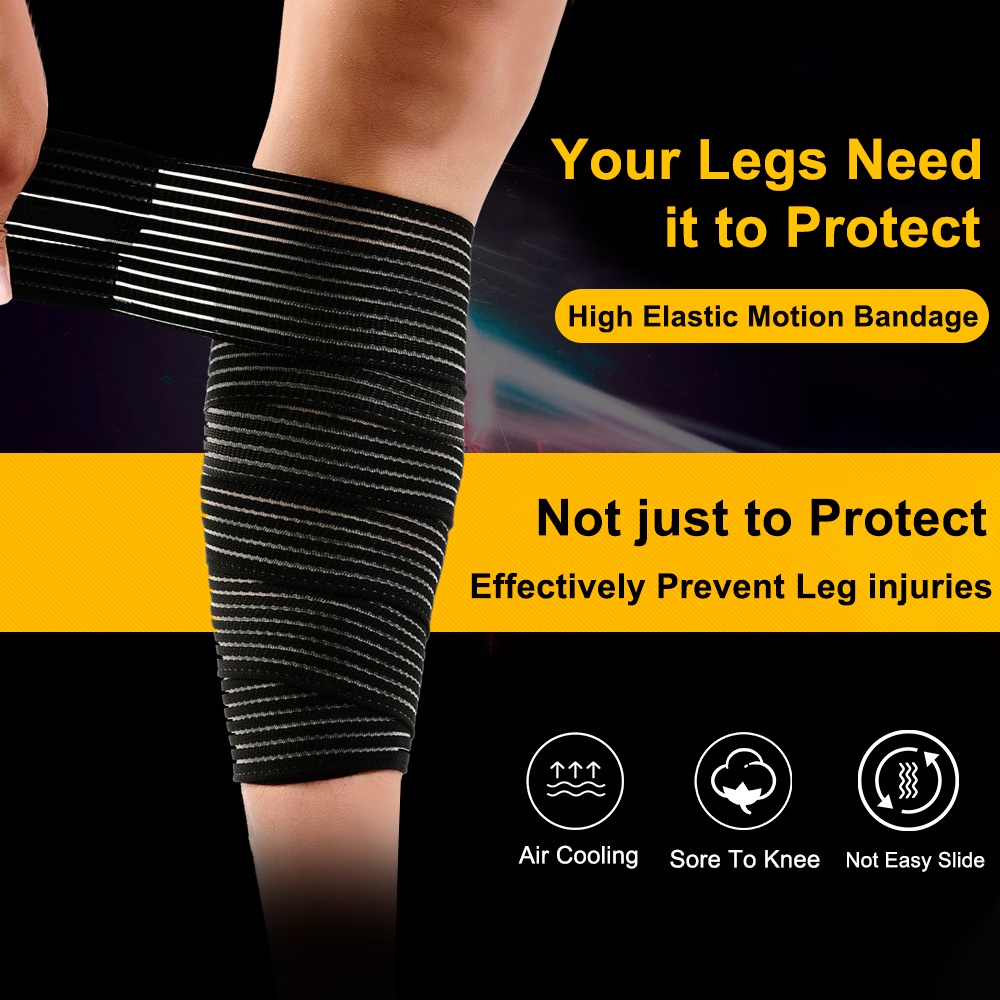 1PCS Elastic Bandage Sports Support Band Muscle Restraint Velcro Ankle ...