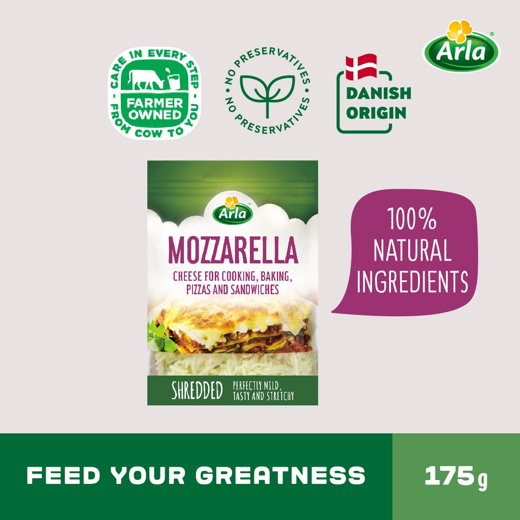 Arla Mozzarella Shredded 175g | Shopee Singapore
