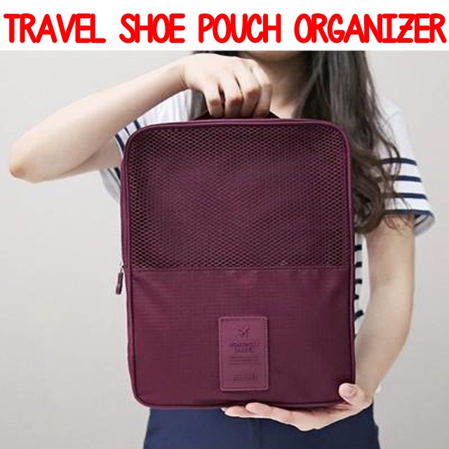 TST013 Travel Shoe Pouch Organizer Bag v2 | Shopee Singapore