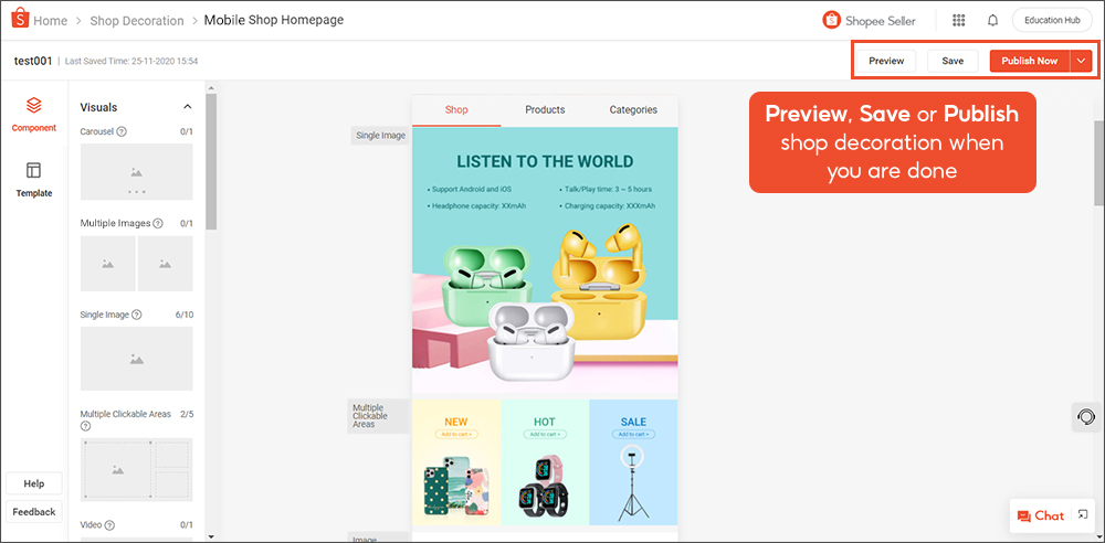 Navigating Premium Shop Deco | MY Seller Education [Shopee]