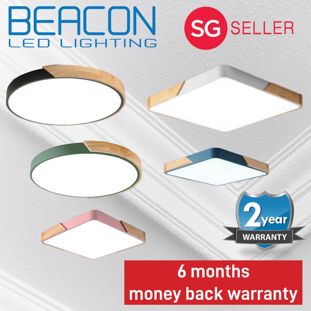 BEACON LED 20W/30W/48W Ceiling Light With Wood/ Nordic Minimalism ...