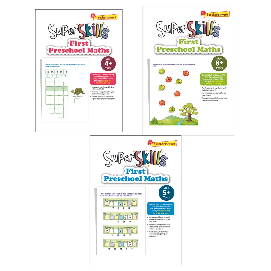Super Skills First Preschool Maths (Ages 4+ to 6+ Years) | Skill-based ...