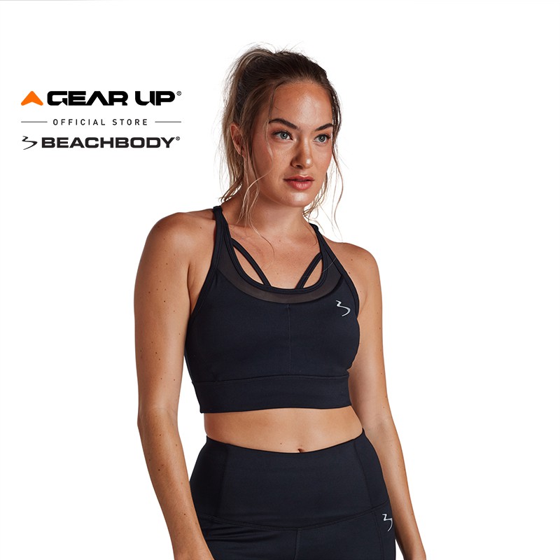 Beachbody Empower Sports Bra Quick Dry Plus Size Gym Yoga Training ...