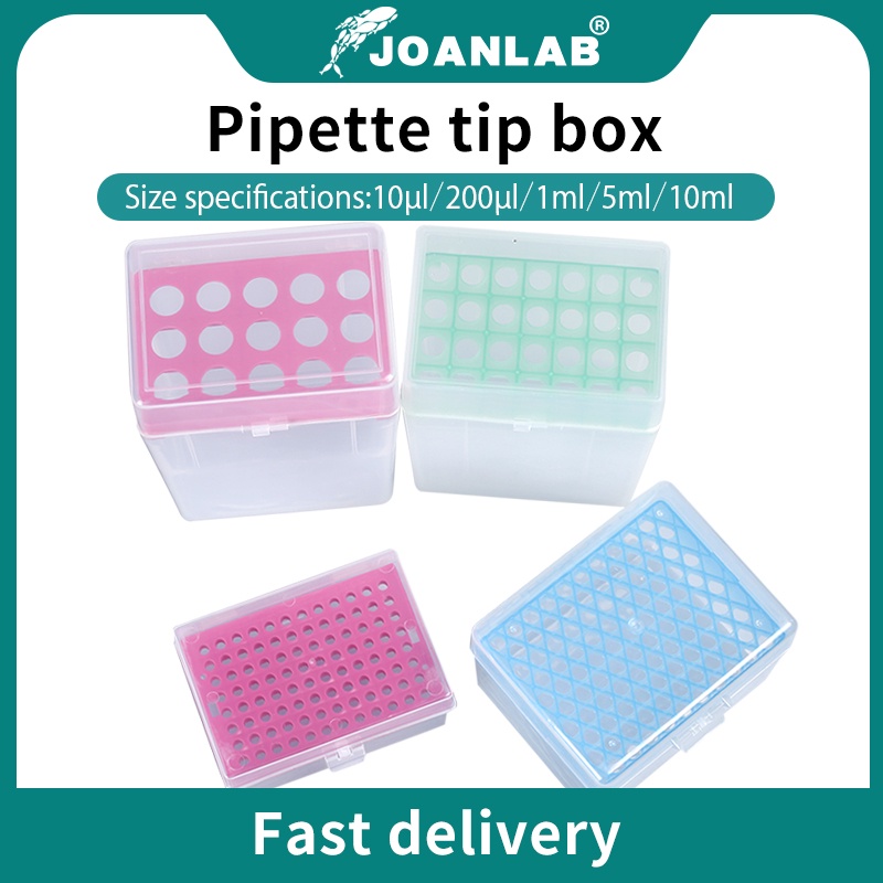 JOANLAB Official Store Laboratory Pipette Tip Box 10ul 200ul 1ml 5ml ...
