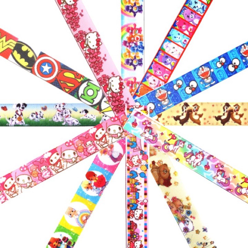 Grosgrain Cartoon Ribbon 1 (Many design here) | Shopee Singapore