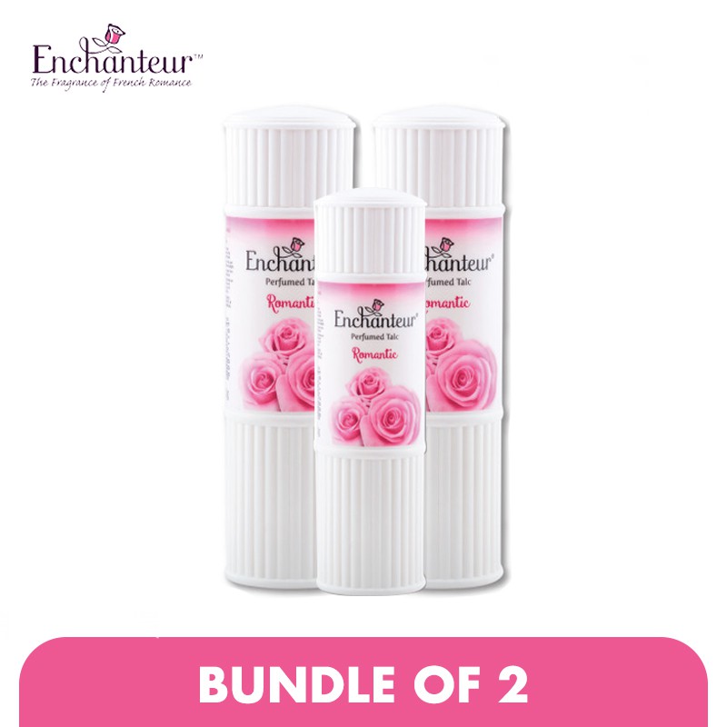 ENCHANTEUR Talcum Powder – Romantic 125g x2 + FREE 50g | Shopee Singapore
