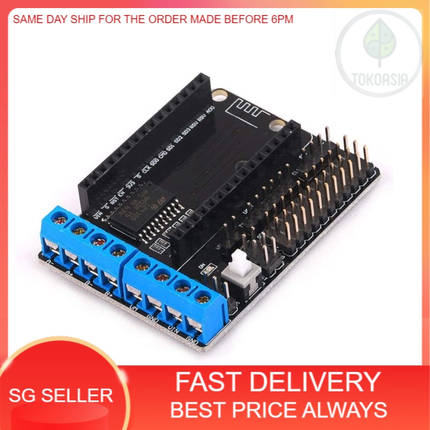 Ready Stock L293d Esp8266 Wifi Motor Drive Shield Module For Arduino Nodemcu Lua Esp 12e L293