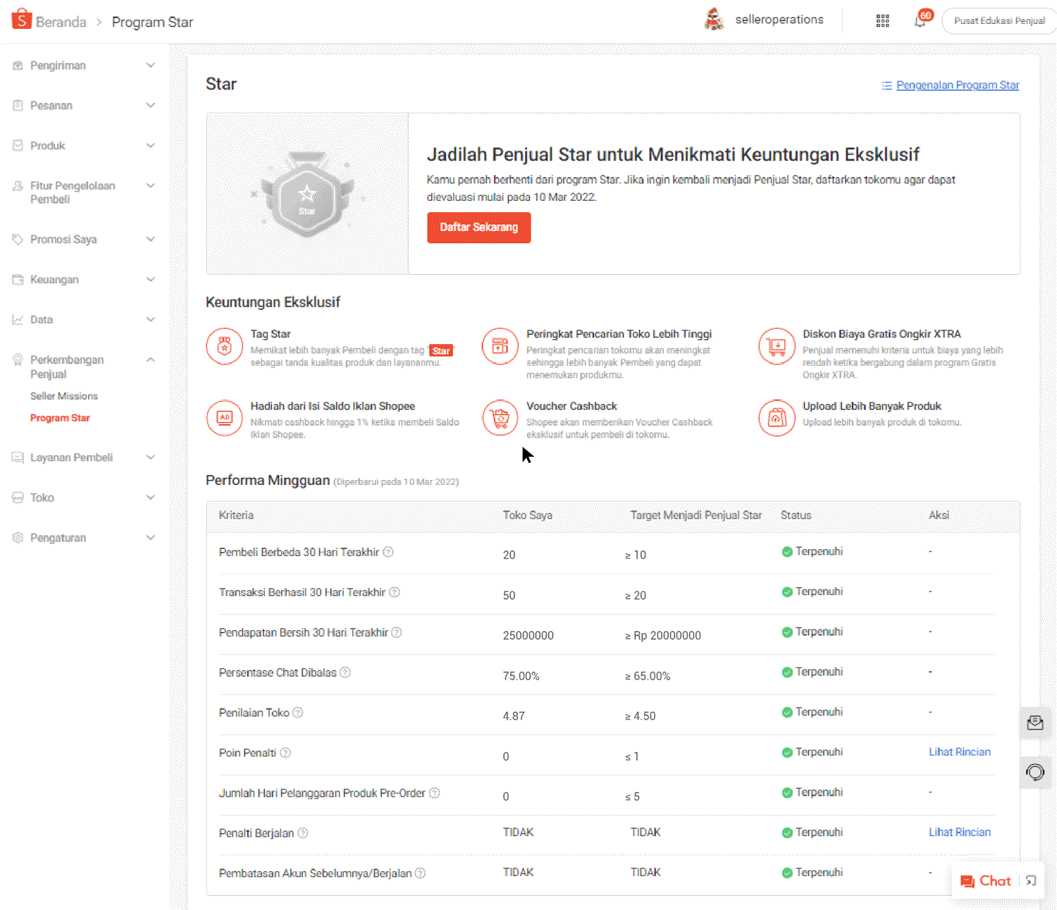Bergabung Kembali & Berhenti dari Program Star Shopee | Pusat Edukasi ...