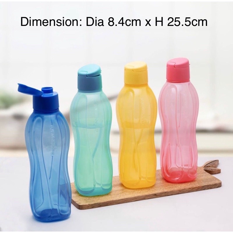 Authentic Tupperware Bottle 750ml Flip Top | 750ml Slim Eco Bottle Flip ...