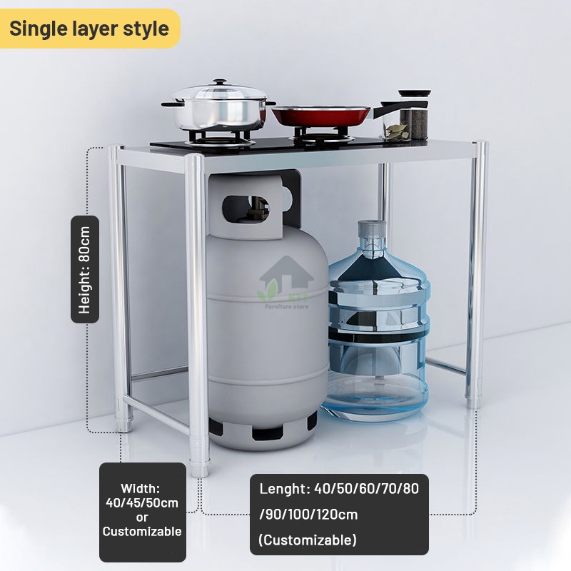 Gas stove gas stove rack kitchen stainless steel kitchen storage rack ...