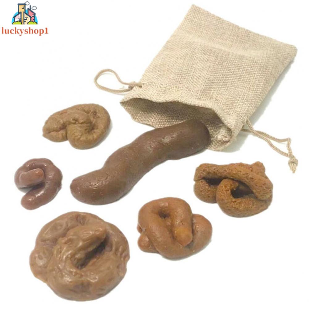6 *Realistic Soft Fake Dog Poop/Pranks Gag Joke/Party Gift Toys Poo,TPR ...